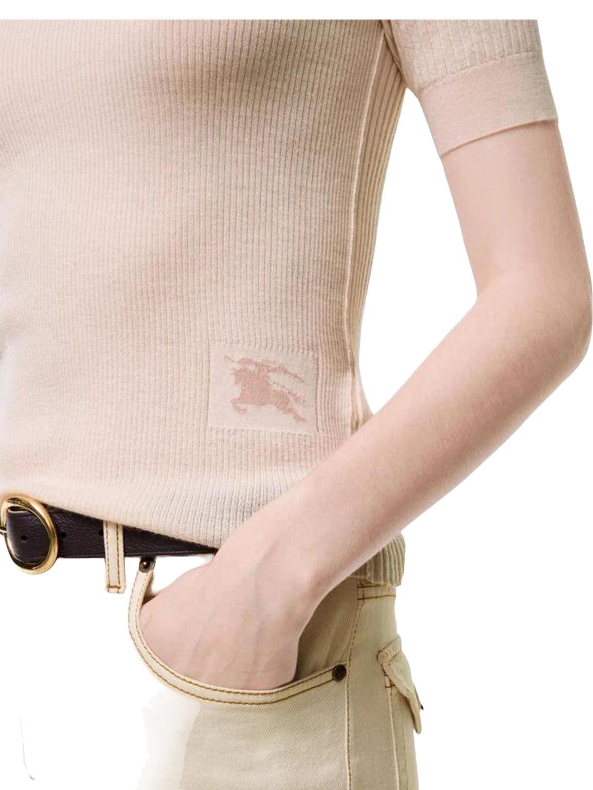 BURBERRY Burberry Logo Embroidered Short-Sleeve Polo Shirt